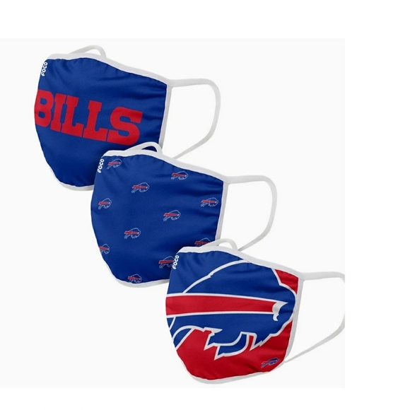 NFL | Accessories | Buffalo Bills Face Mask Set 3 | Poshmark